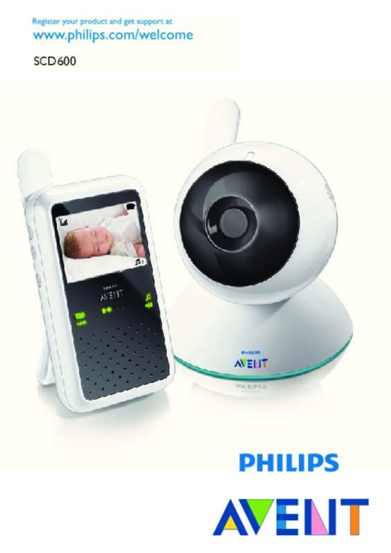 Notice PHILIPS AVENT SCD600 - babyphone Trouver une solution à un problème PHILIPS AVENT SCD600 ...